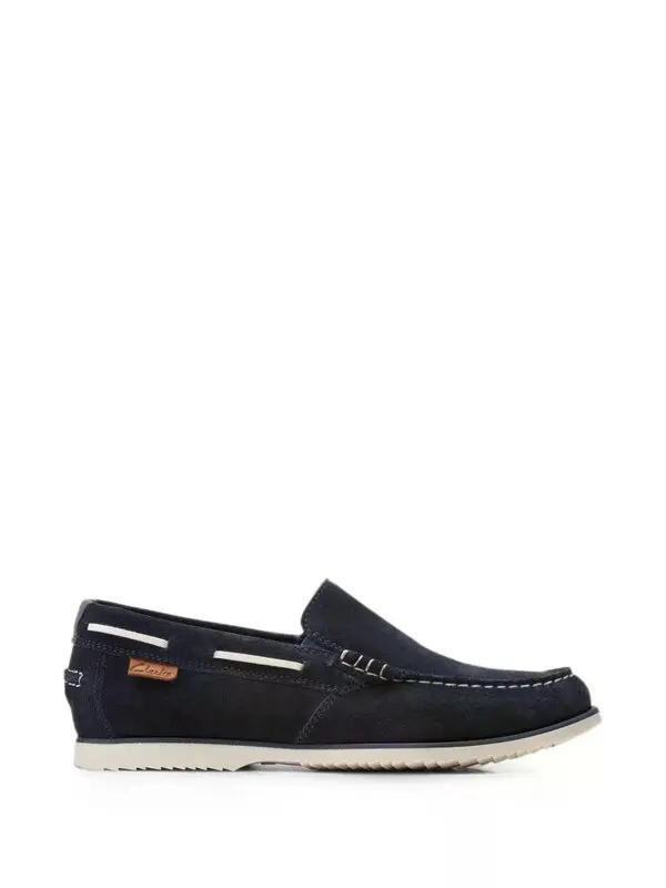 Clarks Noonan Step Suede Loafers - Blue
