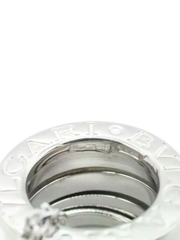 BVLGARI 18k White Gold B.zero1 Spiral Pendant Necklace
