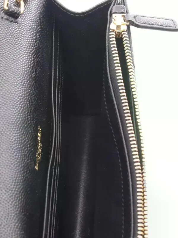 Saint Laurent 2010s Cassandra Envelope Chain Wallet