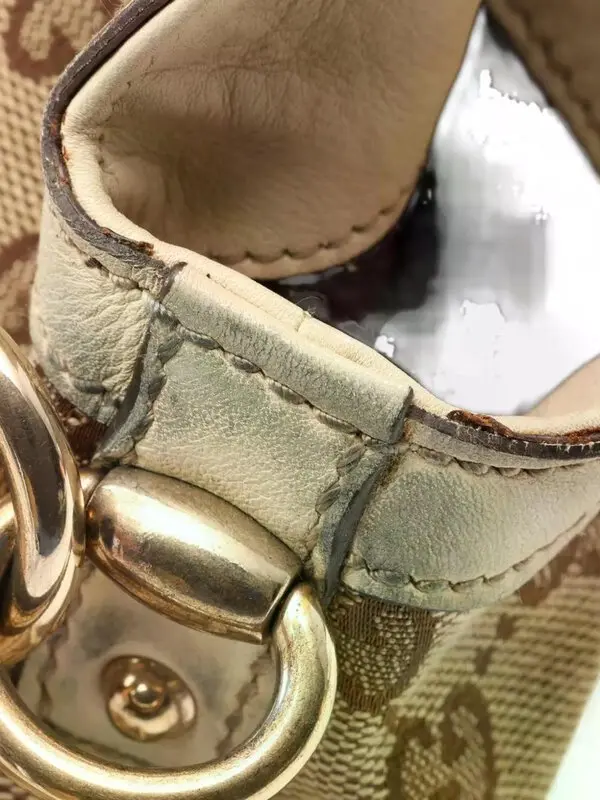 Gucci 2000s Bamboo Gg Canvas Tote Bag - Neutrals