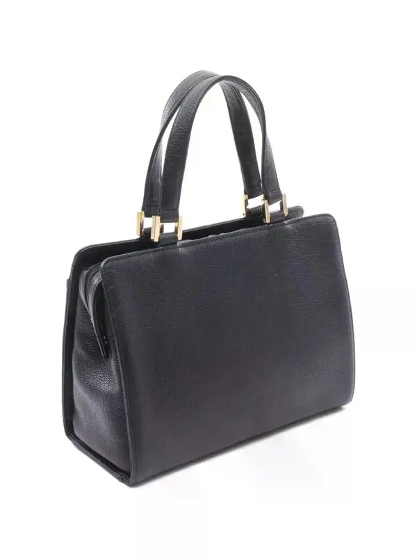 Saint Laurent Embossed Leather Tote Bag