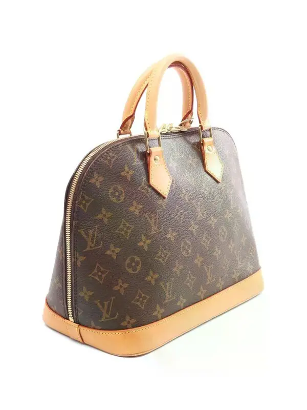 LOUIS VUITTON Monogram Alma Pm Satchel Bag - Brown
