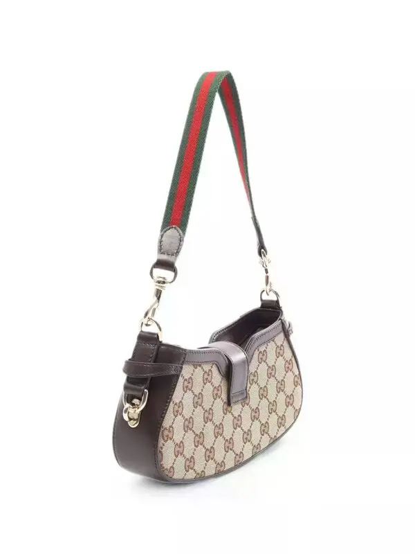 Gucci Monogram Canvas Shoulder Bag - Neutrals
