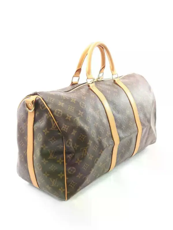 LOUIS VUITTON 2001 50 Keepall Bandoulière Monogram Boston Bag