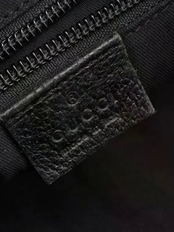 Gucci Gg Canvas Web-stripe Shoulder Bag - Black