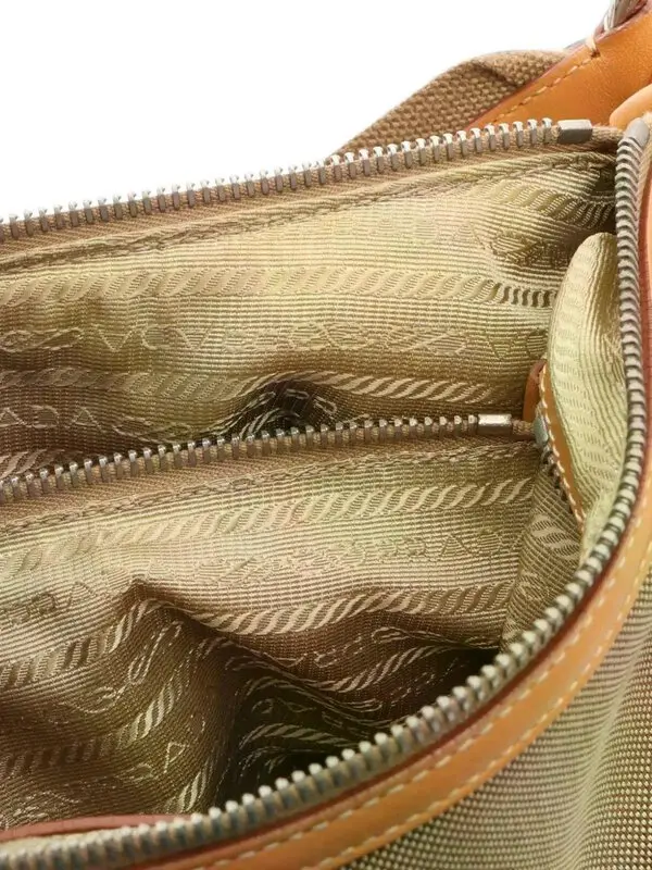 Prada Logo Jacquard Shoulder Bag