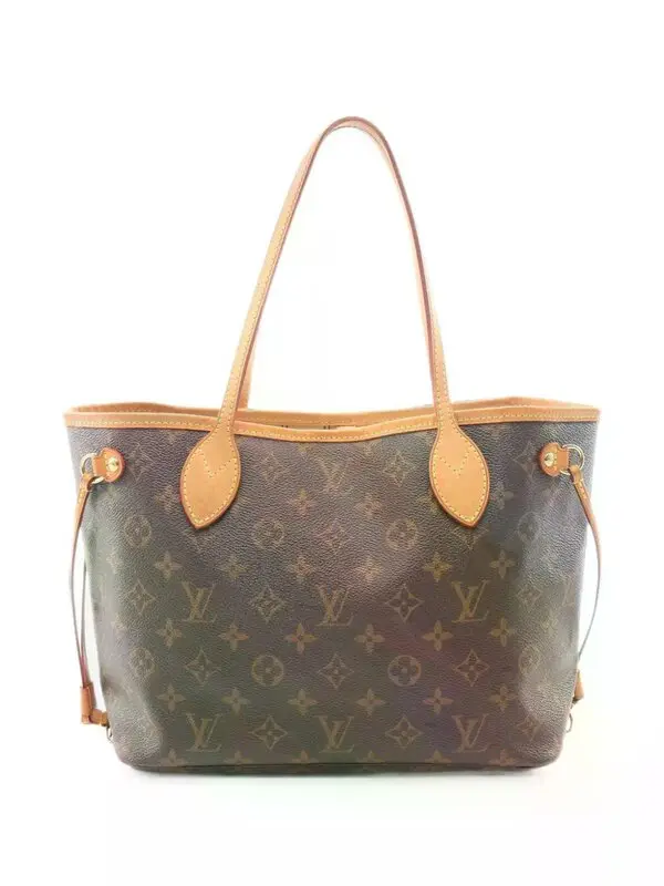 LOUIS VUITTON 2008 Pm Neverfull Monogram Tote Bag - Brown