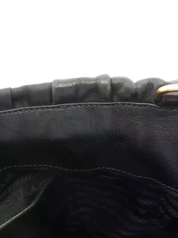 Prada Gaufre Buckled Tote Bag
