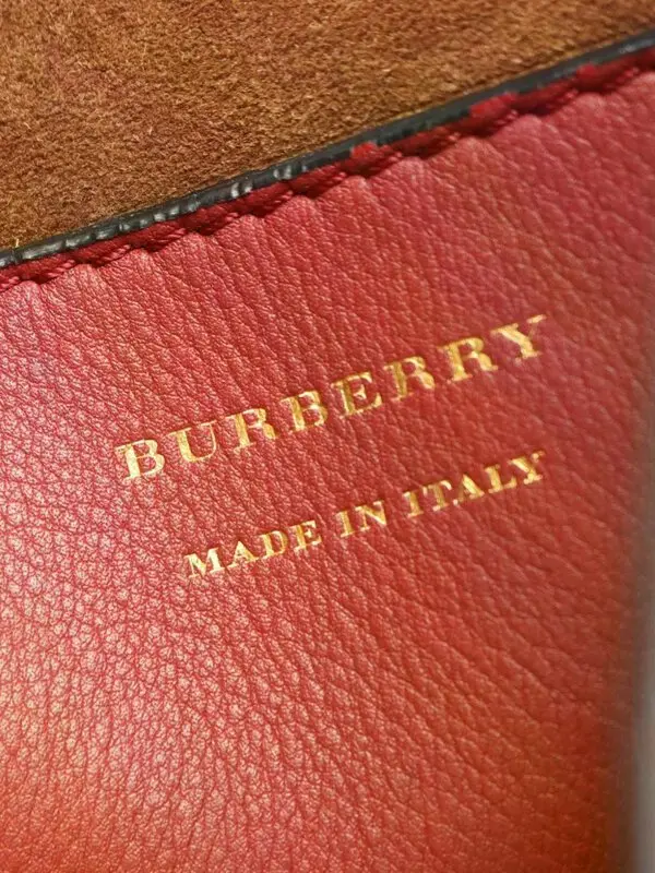 Burberry Drawstring Leather Backpack