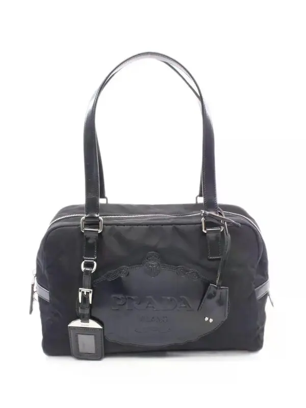 Prada 2000s Logo-patch Shoulder Bag