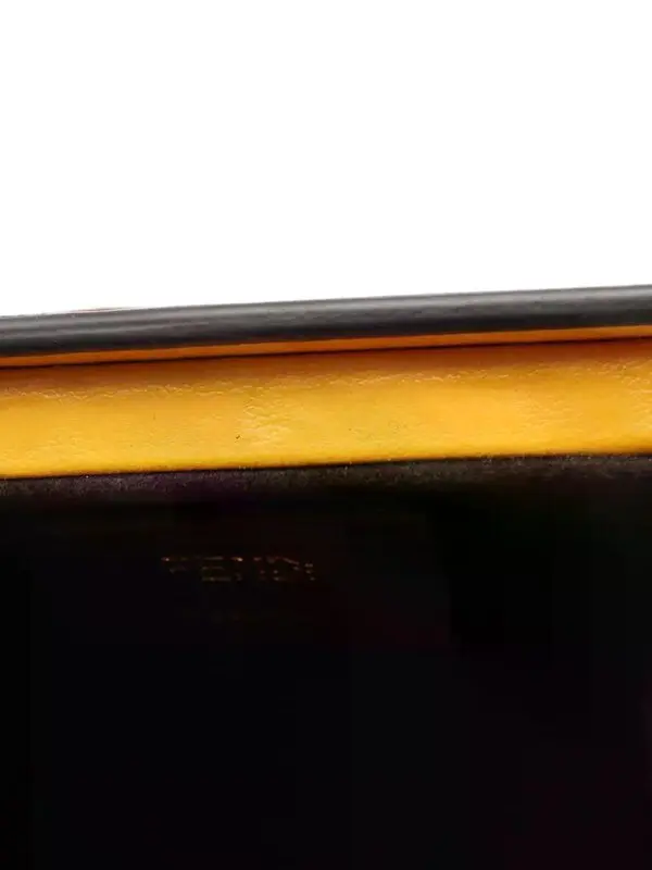 Fendi 2010s Box Leather Shoulder Bag