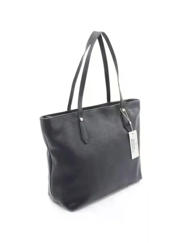 VIVIENNE WESTWOOD Shopper Orb-plaque Tote Bag - Black