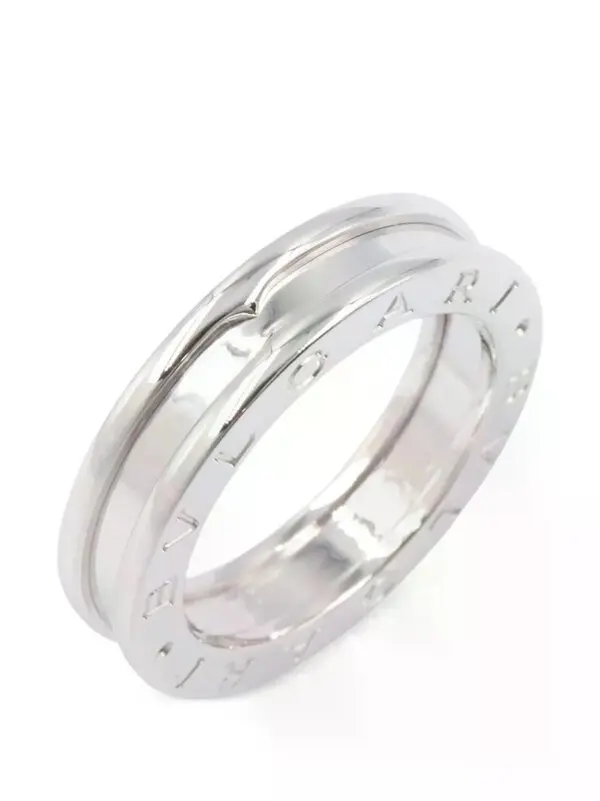 BVLGARI B.zero1 Band Ring In White Gold - Silver