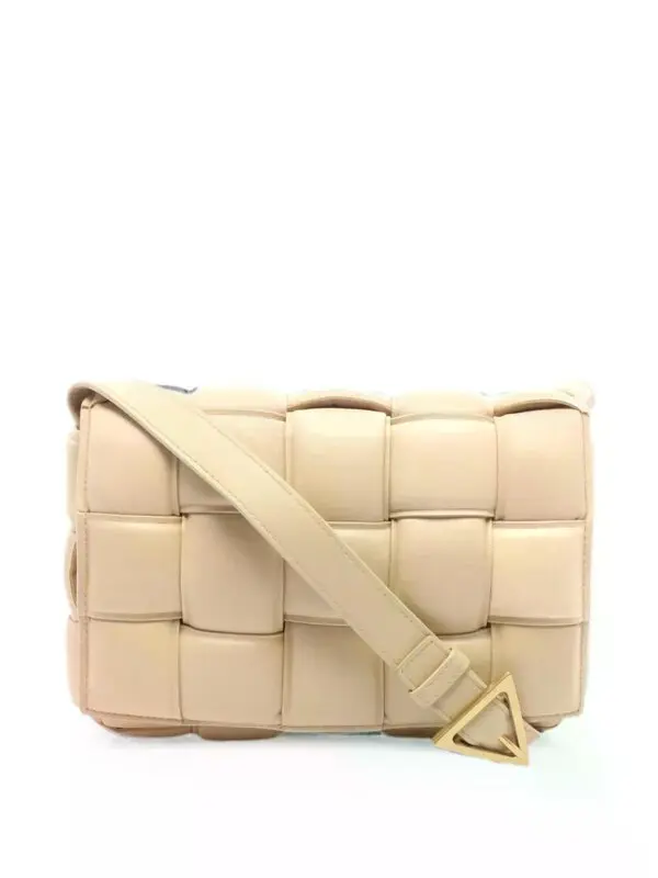 Bottega Veneta 2010s Cassette Padded Shoulder Bag - Yellow