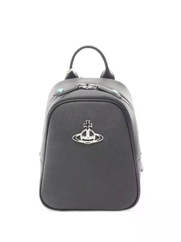 VIVIENNE WESTWOOD Annie Orb-plaque Backpack - Black
