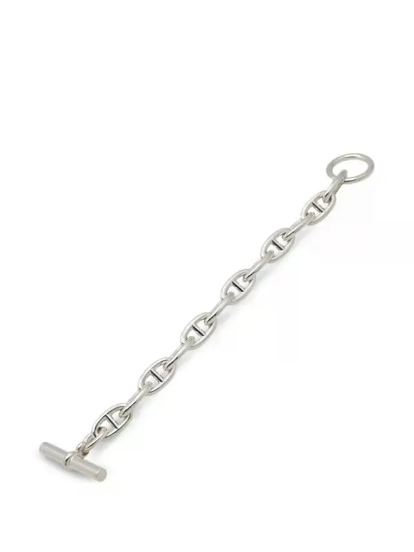 Hermès 2010s Gm Chaîne D'ancre Bracelet In Sterling