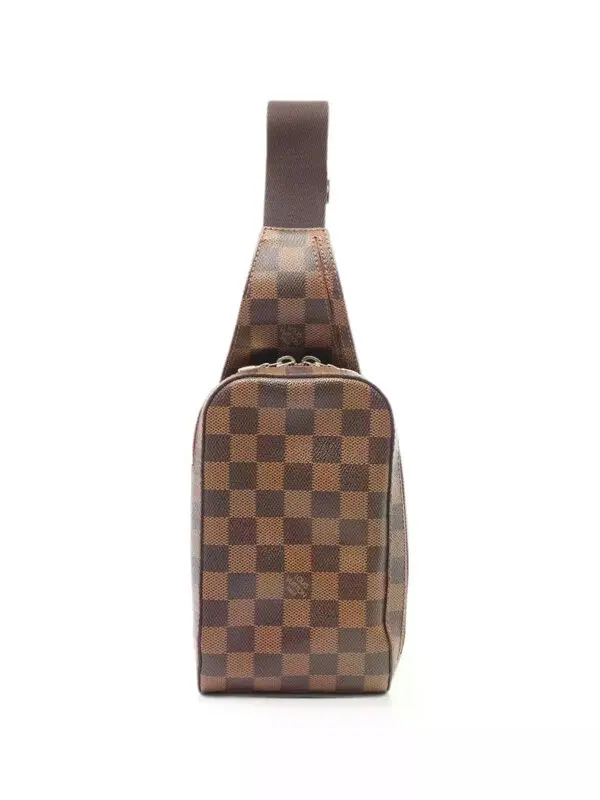 LOUIS VUITTON 2001 Geronimos Damier Ebene Canvas Backpack