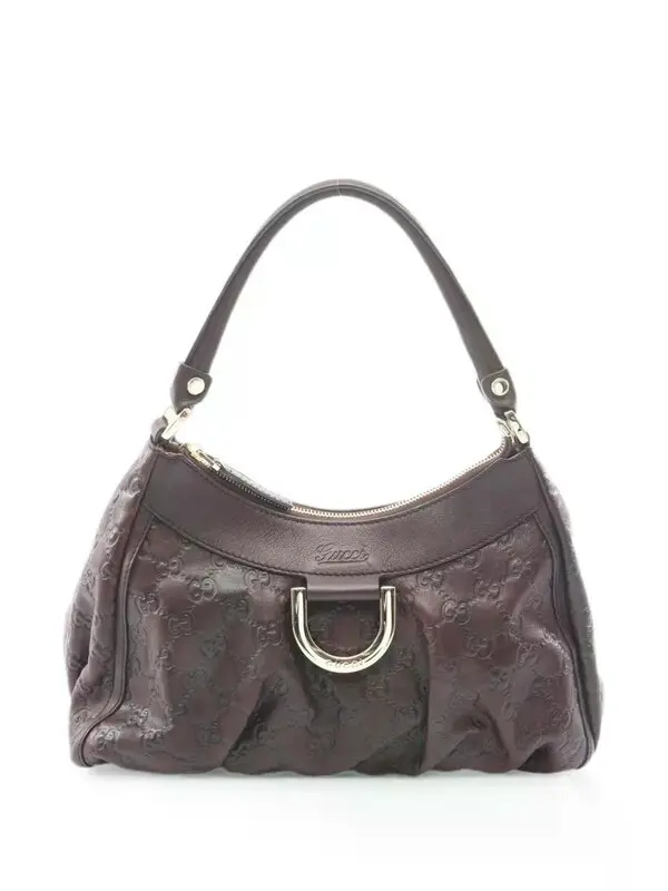 Gucci 2010s Abby Guccissima Shoulder Bag - Brown