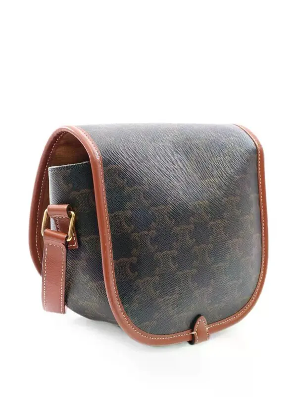 Celine 2010s Medium Folco Triomphe Shoulder Bag