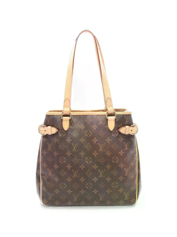 LOUIS VUITTON Monogram Batignolles Vertical Tote Bag - Brown