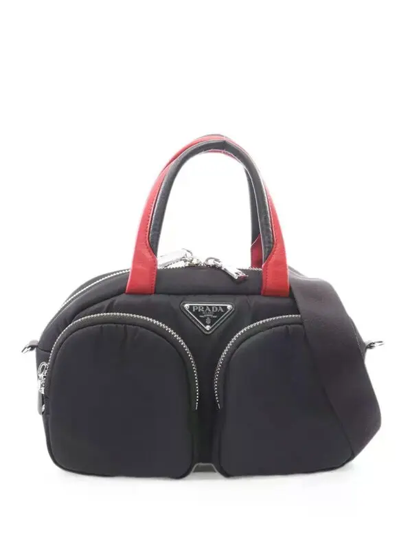 Prada 2010s Triangle-logo Two-way Handbag