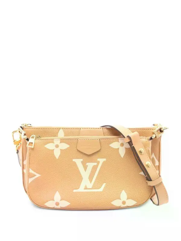 LOUIS VUITTON Monogram Empreinte Multi Pochette Accessories Shoulder Bag - Neutrals