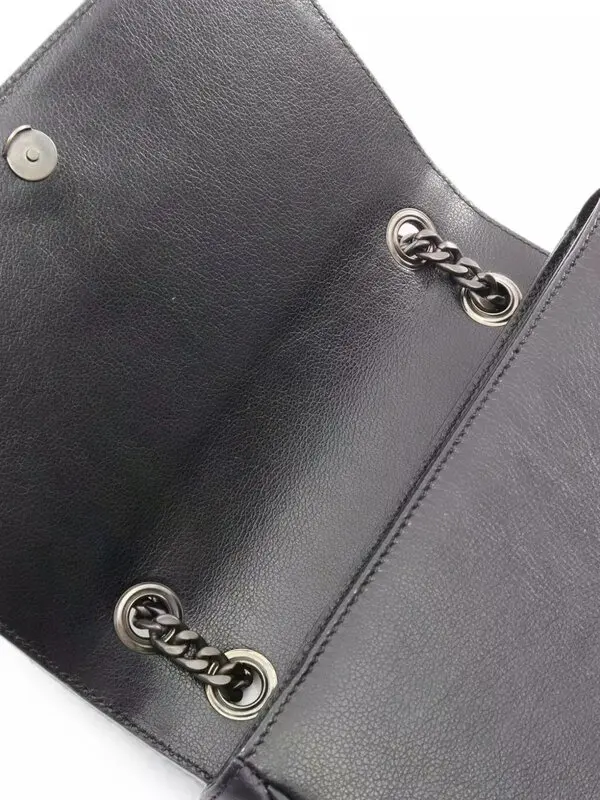 Prada 2010s Glacé Calf Studded Shoulder Bag