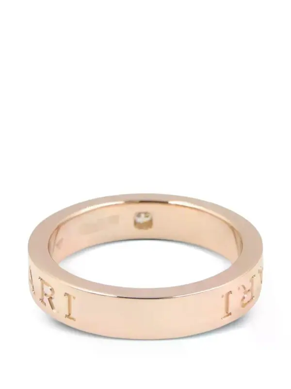 BVLGARI B.zero1 Ring In 18k Rose Gold With Pave Diamonds - Pink