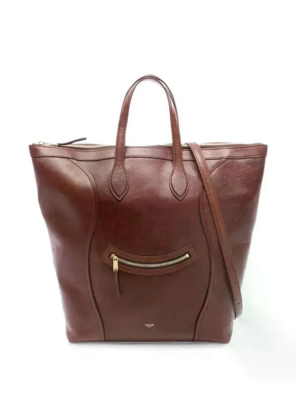 Celine Luggage Leather Tote Bag