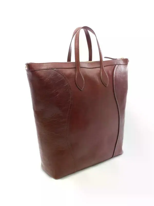 Celine Luggage Leather Tote Bag - Brown