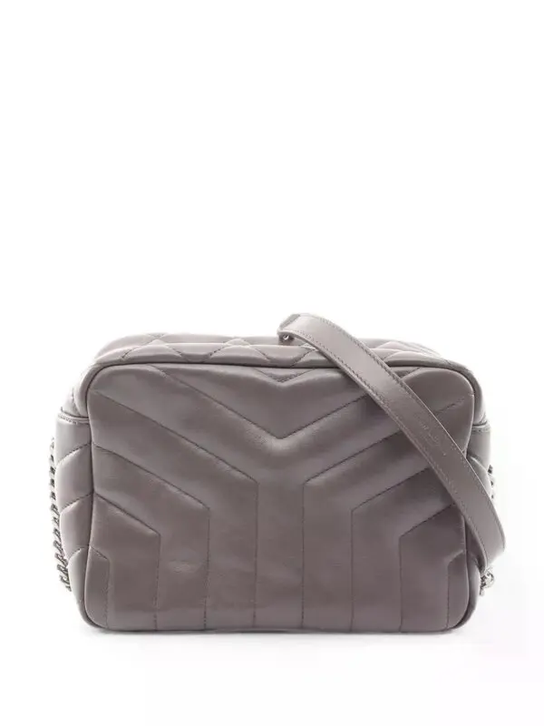 Saint Laurent 2010s Lulu Quilted Shoulder Bag - Grey