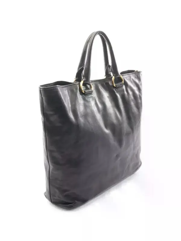 Prada 2010s Daino Leather Tote Bag