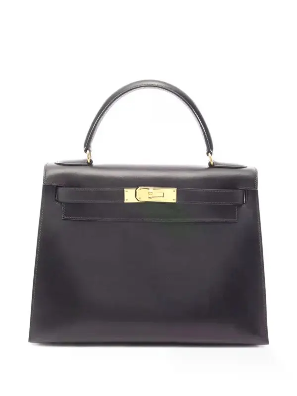 Hermès 1995 28 Kelly 2-way Tote Bag - Black