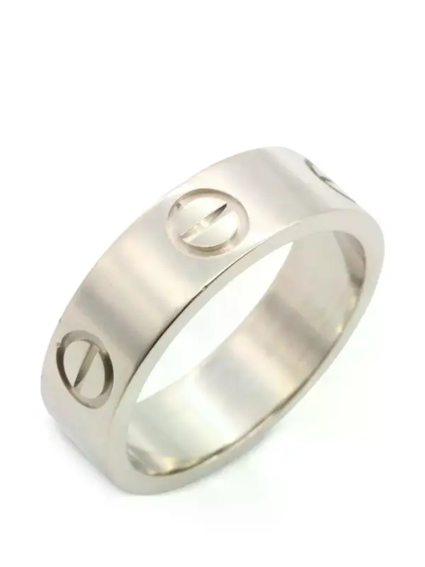 Cartier 18k White Gold Love Ring - Silver