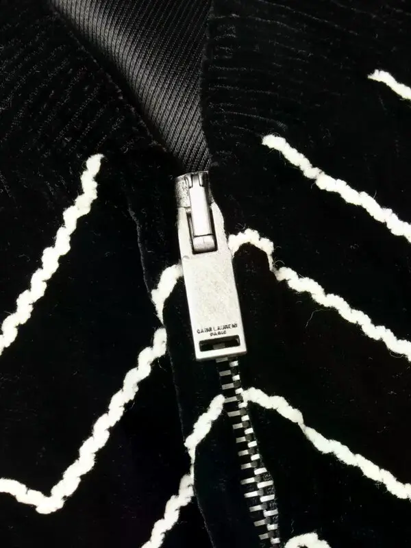 Saint Laurent 2010s Herringbone Bomber Jacket