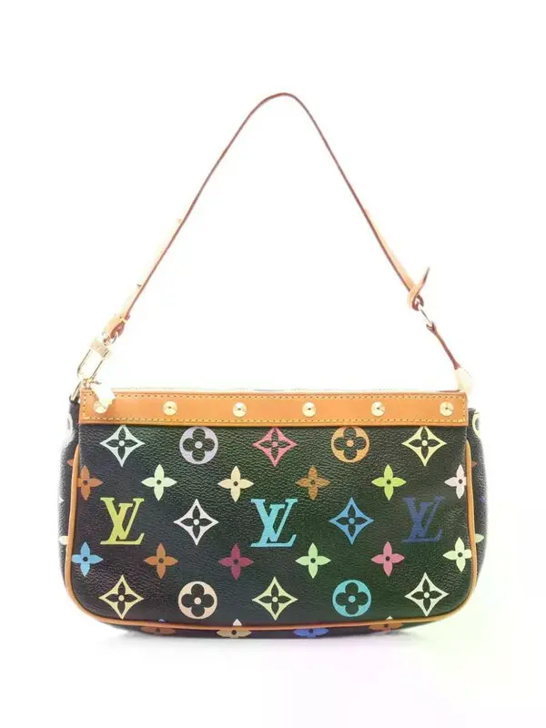 LOUIS VUITTON 2003 Pochette Monogram Multicolor Canvas Shoulder Bag