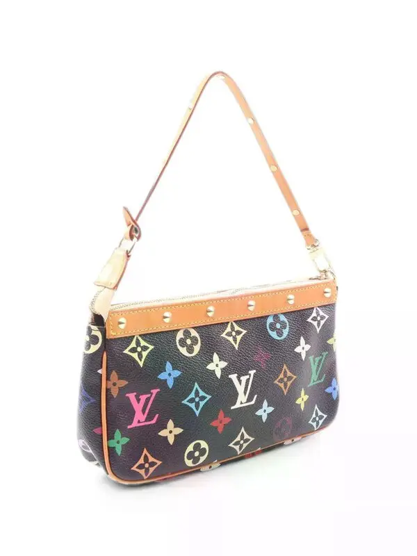 LOUIS VUITTON 2003 Pochette Monogram Multicolor Canvas Shoulder Bag