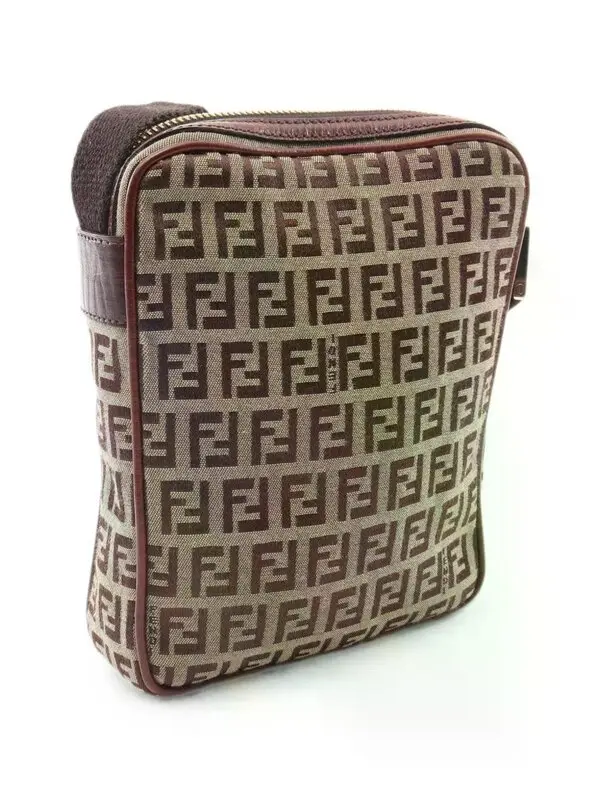 Fendi 2010s Zucchino Canvas Shoulder Bag