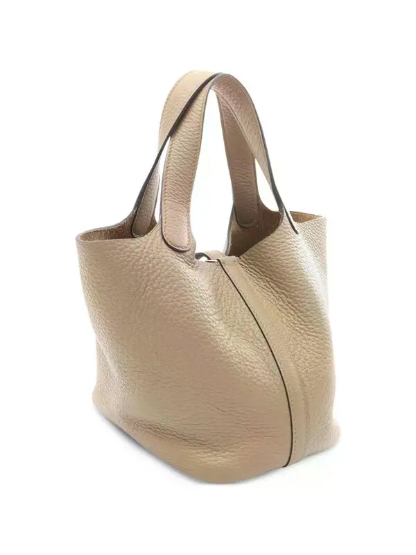 Hermès 2023 Picotin Lock Pm Leather Tote Bag - Neutrals