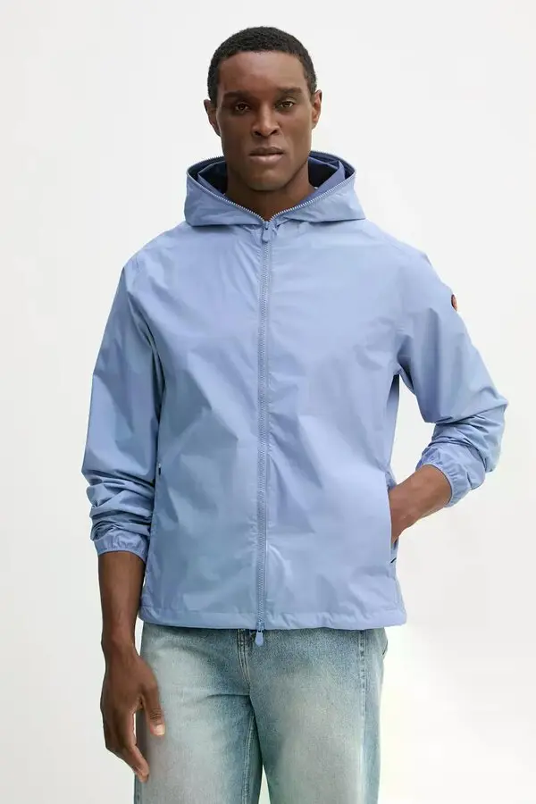 SAVE THE DUCK Zayn Hooded Zip-up Jacket - Blue