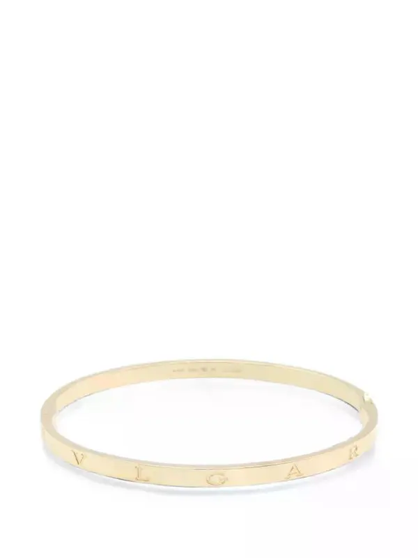 BVLGARI 2010s B-zero1 Engraved Bracelet - Gold