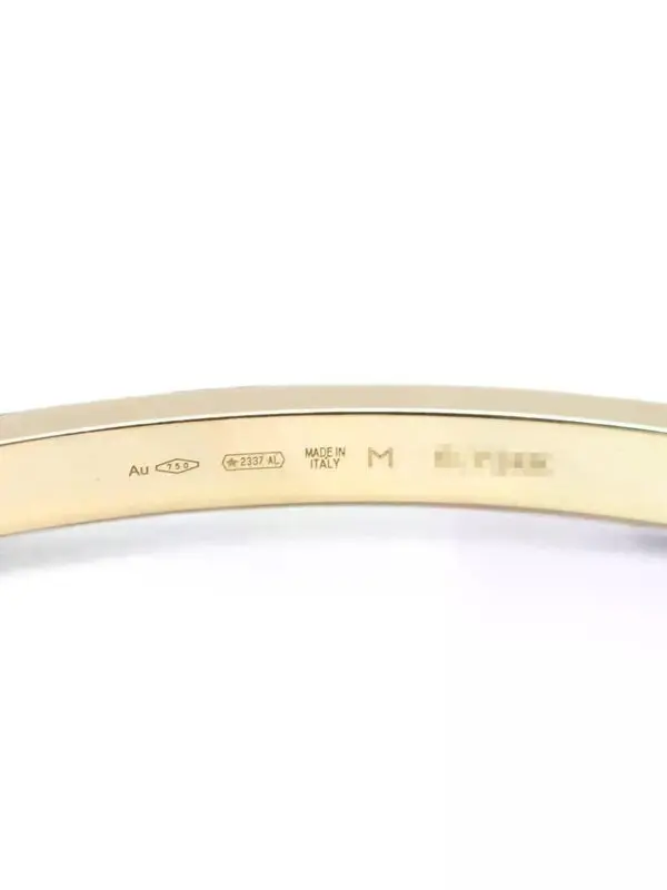 BVLGARI 2010s B-zero1 Engraved Bracelet