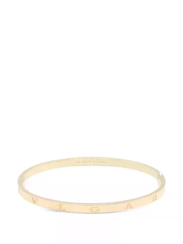 BVLGARI B. Zero1 Yellow Engraved Logo Bracelet - Gold