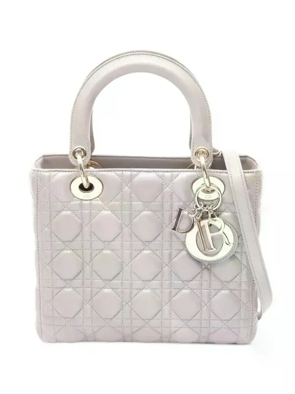 Dior Lady Tote Bag - Grey
