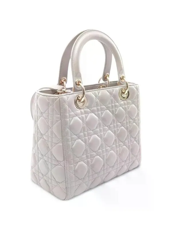 Dior Lady Tote Bag - Grey