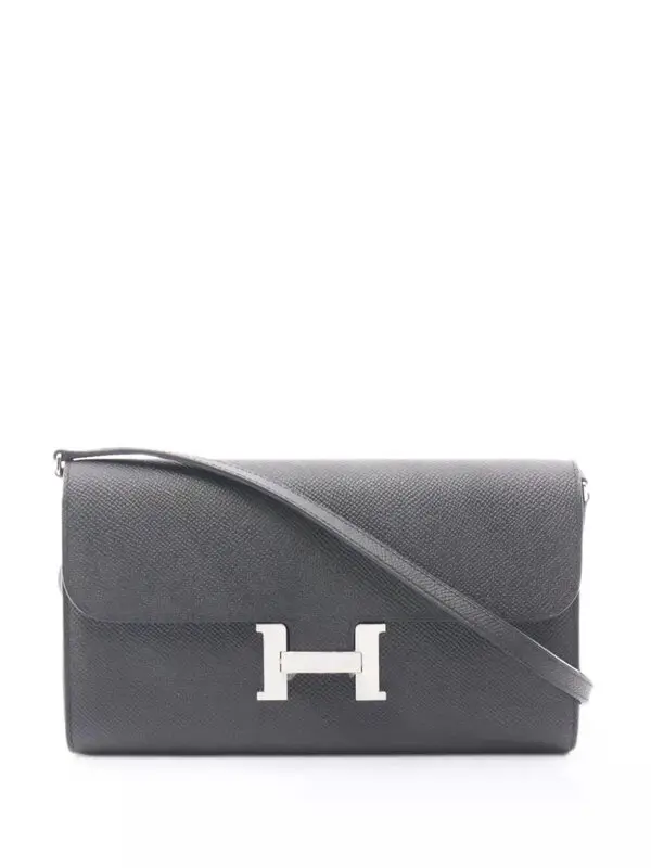 Hermès Constance To Go Leather Shoulder Bag - Black