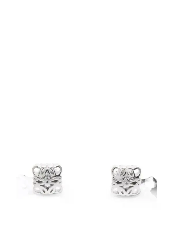 Loewe Anagram Cut-out Earrings - Silver