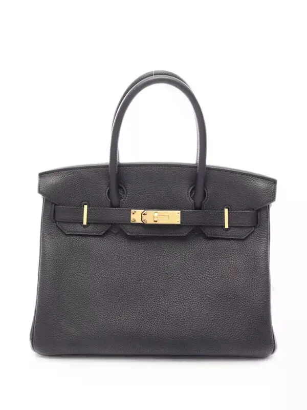 Hermès 2016 30 Birkin Togo Handbag - Black