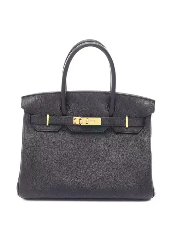 Hermès 30 Togo Birkin Handbag - Black