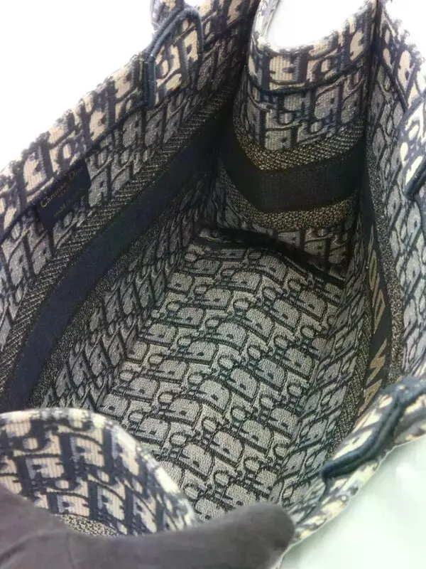 Dior 2010s Medium Book Tote Oblique Tote Bag